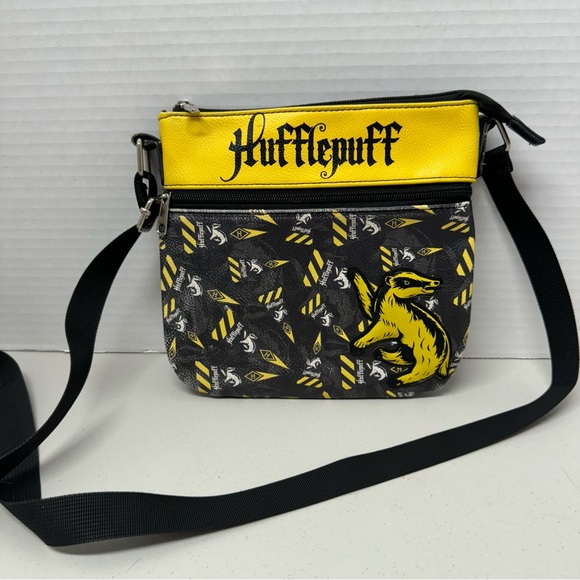 Loungefly | Bags | Loungefly Hufflepuff Yellow Black Crossbody Handbag ...